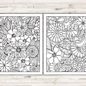 40 Spicy Coloring Pages, Book Boyfriend, Adult Coloring Sheets, Morally ...