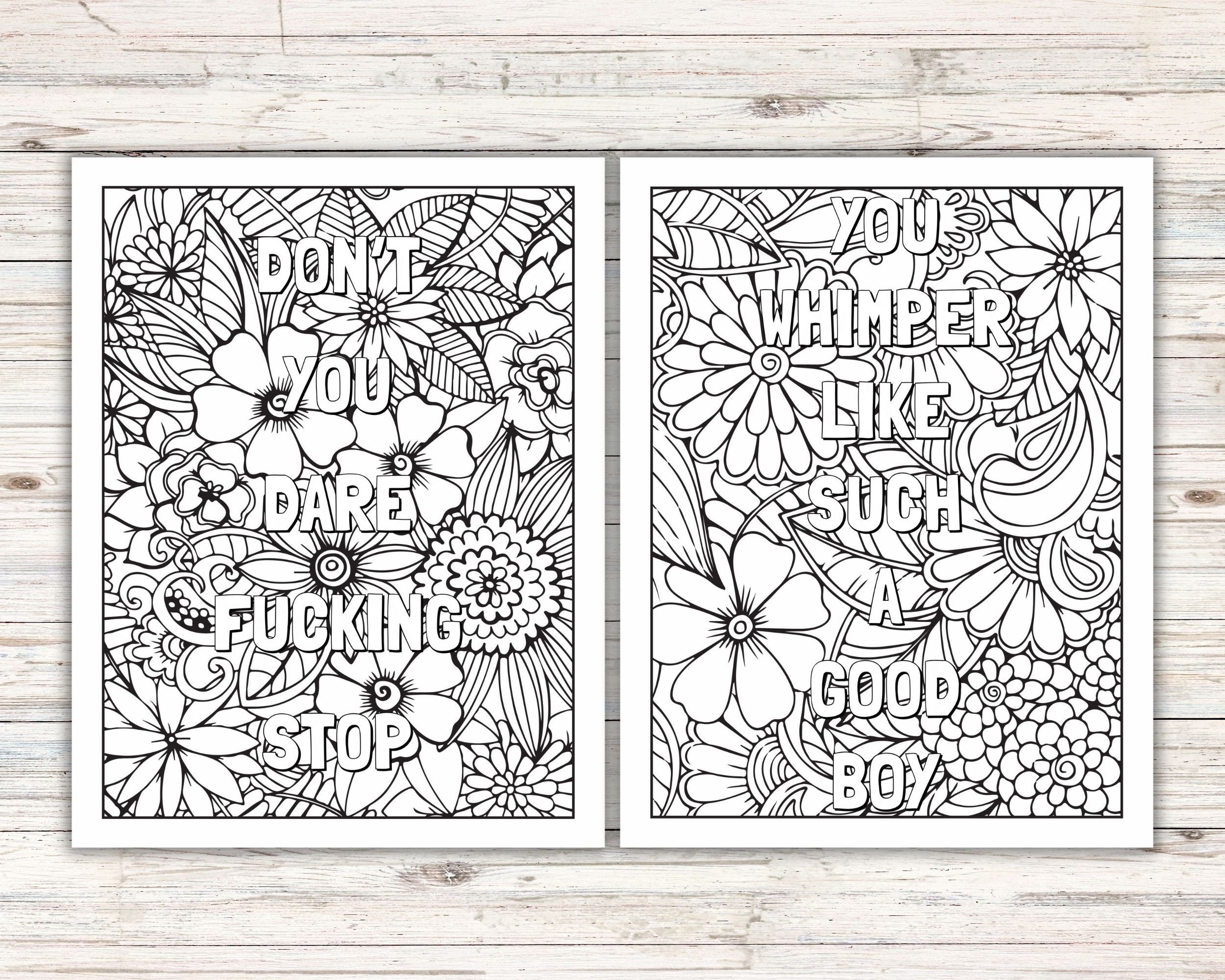 40 Spicy Coloring Pages, Book Boyfriend, Adult Coloring Sheets, Morally ...