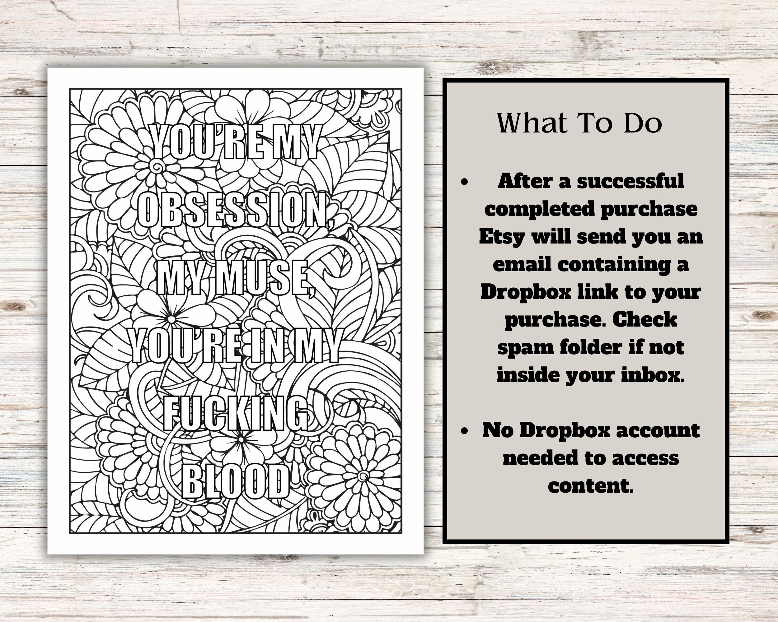 40 Spicy Coloring Pages, Book Boyfriend, Spicy Book Club, Dark Romance ...