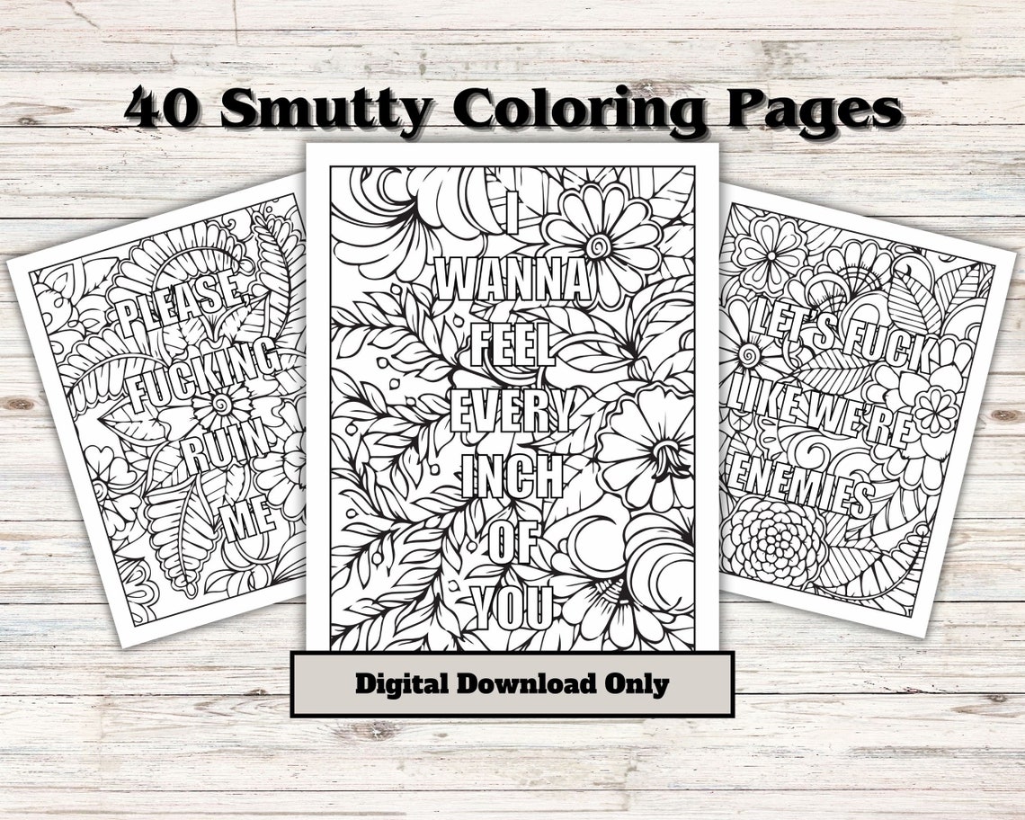 40 Spicy Coloring Pages, Book Boyfriend, Adult Coloring Sheets, Morally ...