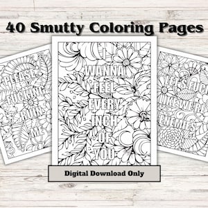40 Spicy Coloring Pages, Book Boyfriend, Adult Coloring Sheets, Morally ...