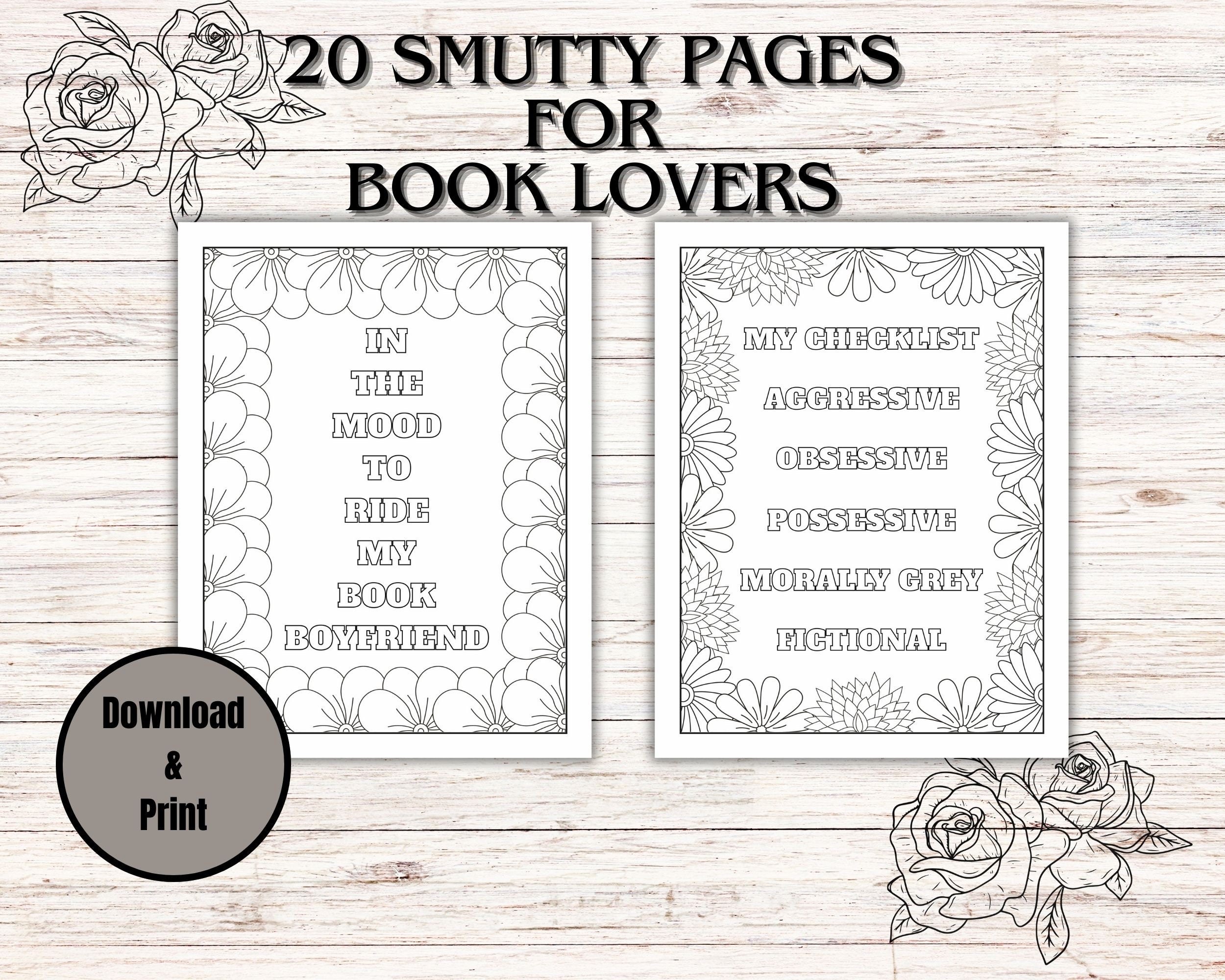 Morally Grey, Dark Romance, Coloring Sheets for Adults, Reading, Smut ...
