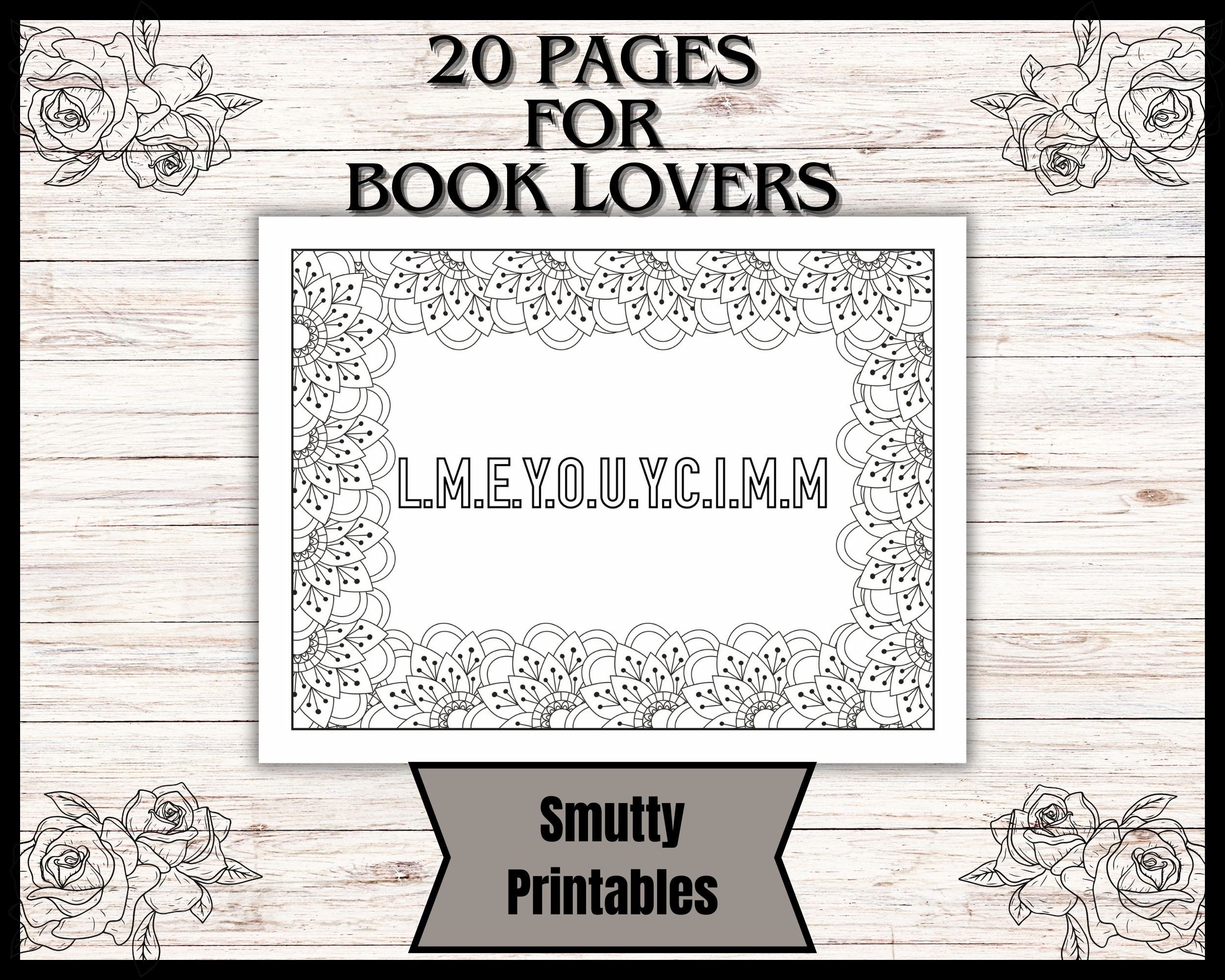 Morally Grey, Dark Romance, Coloring Sheets for Adults, Reading, Smut ...