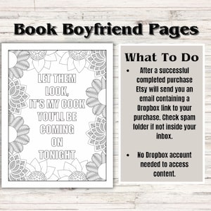 30 Spicy Coloring Pages, Book Boyfriend, Adult Coloring Sheets, Morally ...