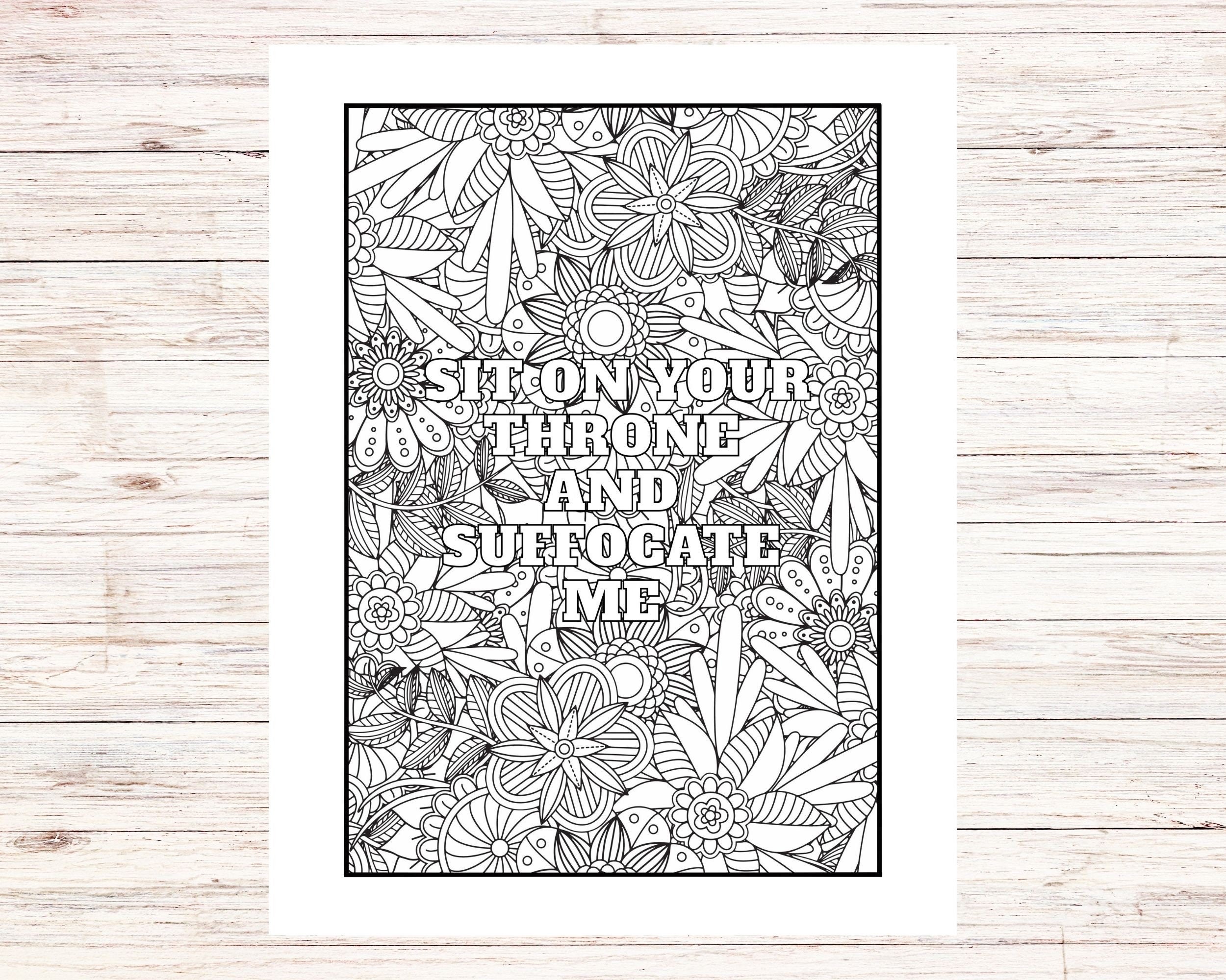 79 Smutty Coloring Sheets, Calming Coloring, Spicy Book Club, Coloring ...