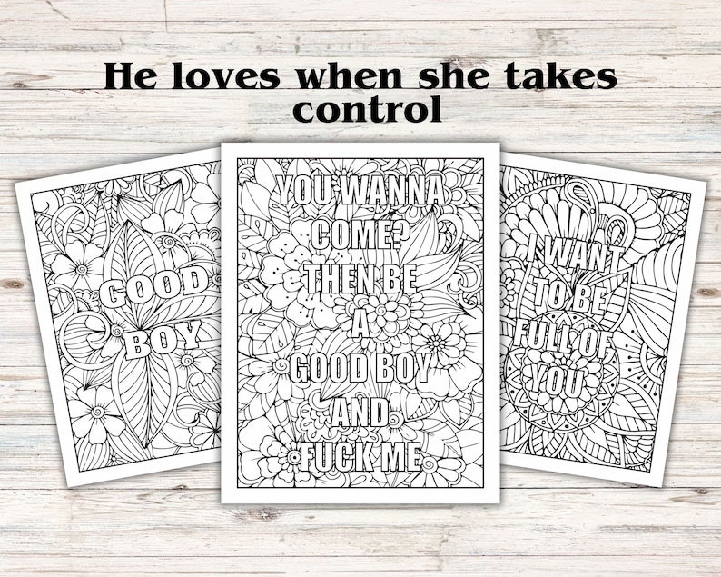 40 Spicy Coloring Pages, Book Boyfriend, Adult Coloring Sheets, Morally ...