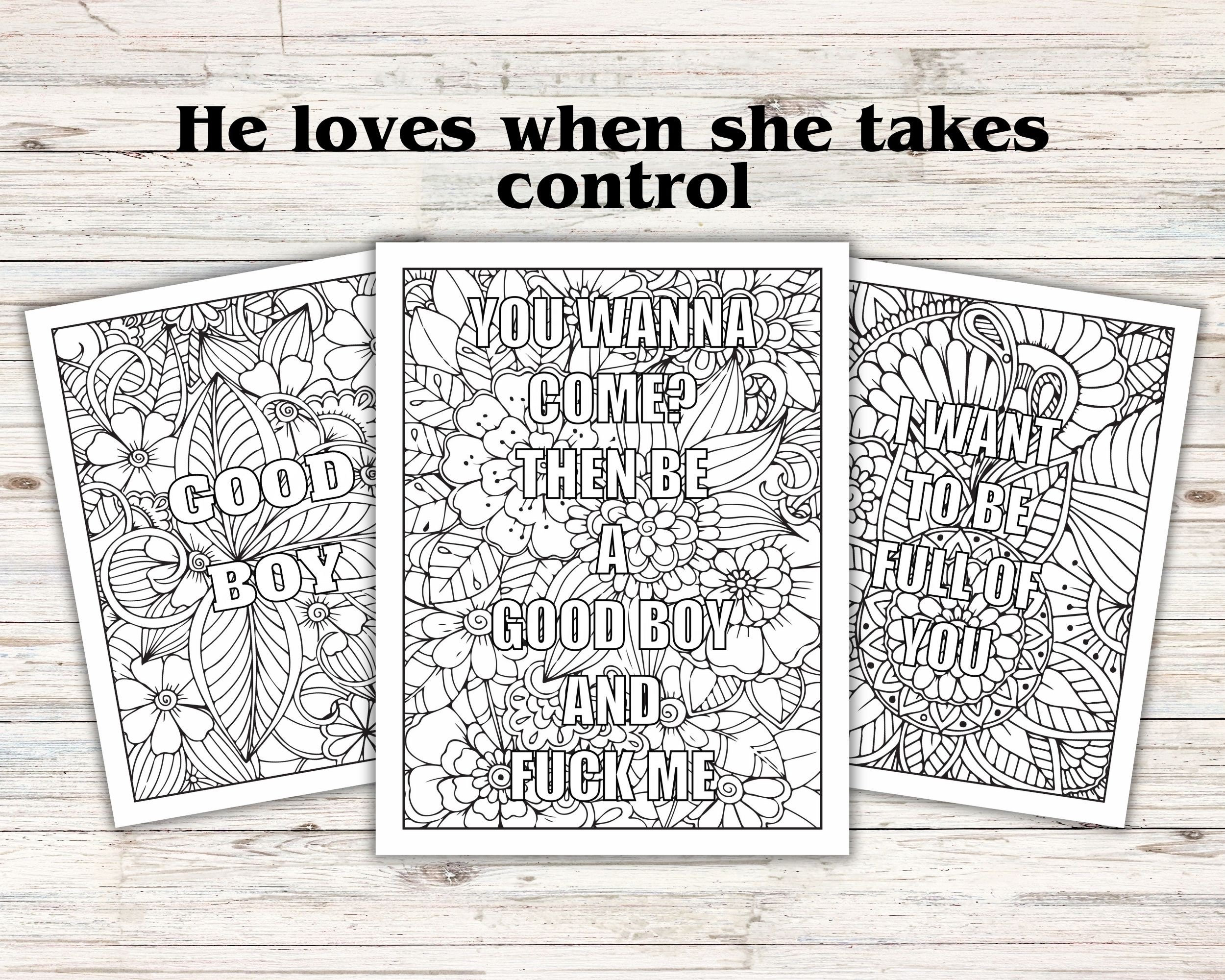 40 Spicy Coloring Pages, Book Boyfriend, Adult Coloring Sheets, Morally ...