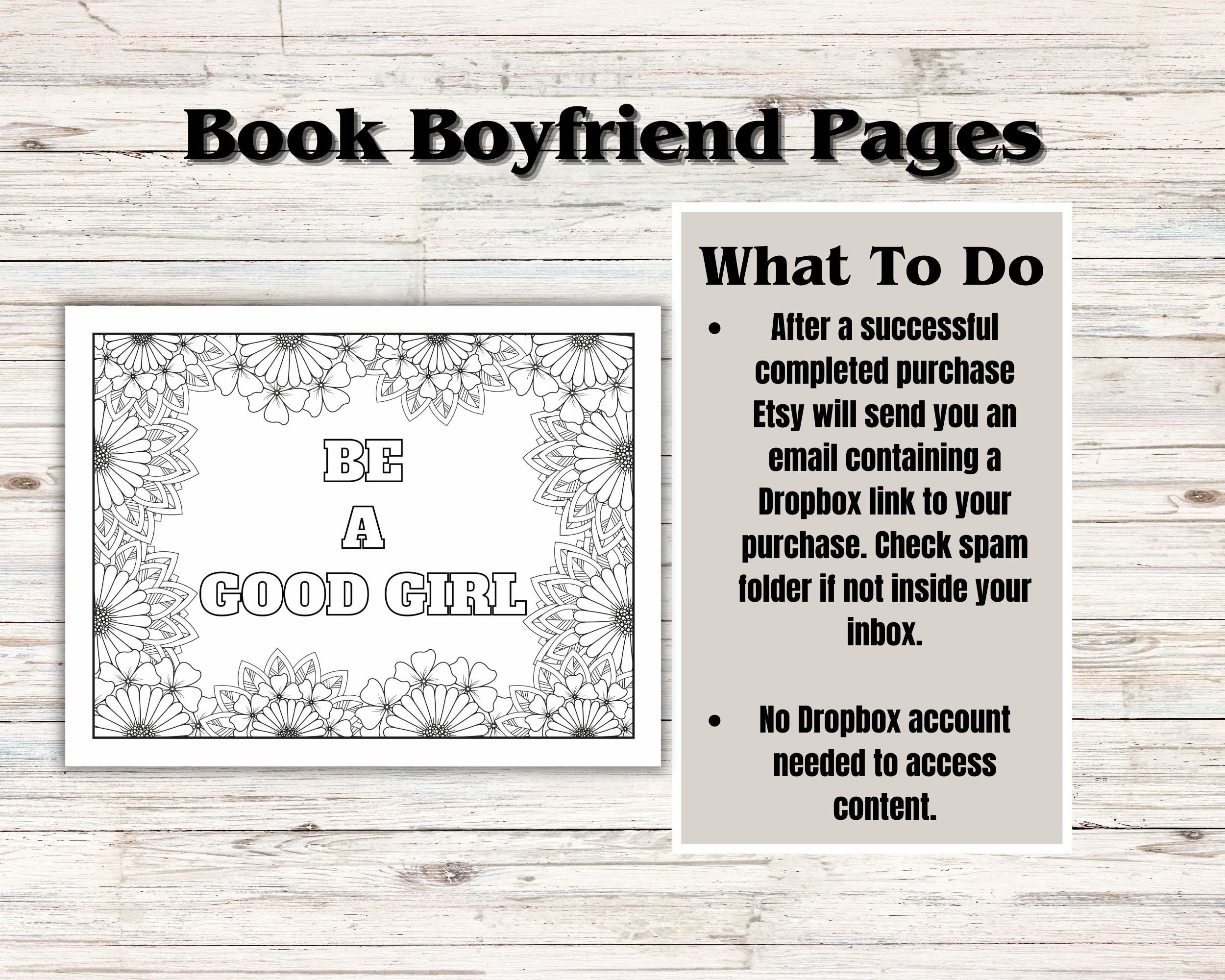 30 Spicy Coloring Pages, Book Boyfriend, Adult Colouring Sheets ...