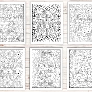 100 Smutty Coloring Sheets, Spicy Book Club, Adult Coloring Pages ...