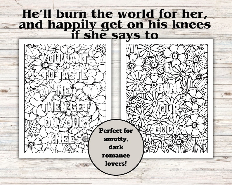 40 Spicy Coloring Pages, Book Boyfriend, Adult Coloring Sheets, Morally ...