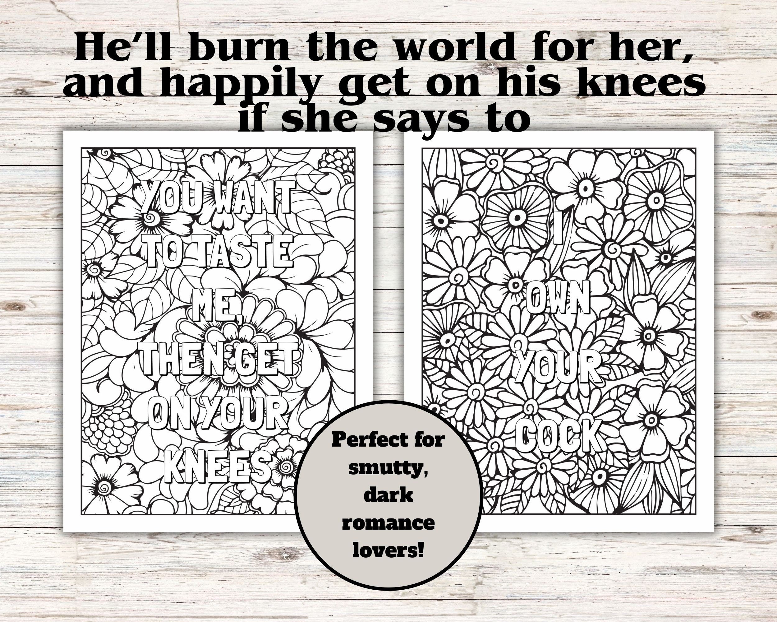 40 Spicy Coloring Pages, Book Boyfriend, Adult Coloring Sheets, Morally ...