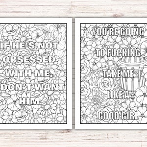 100 Smutty Coloring Sheets, Spicy Book Club, Adult Coloring Pages ...