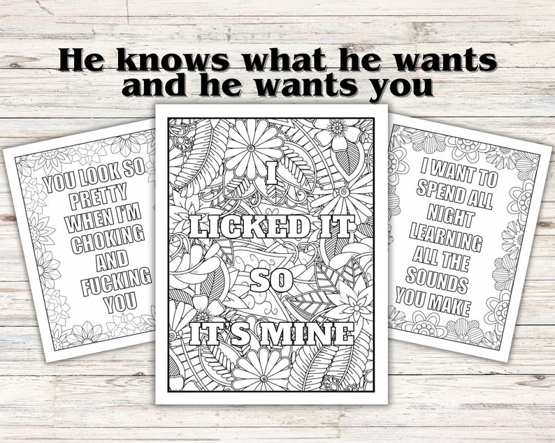 30 Spicy Coloring Pages, Book Boyfriend, Adult Colouring Sheets ...