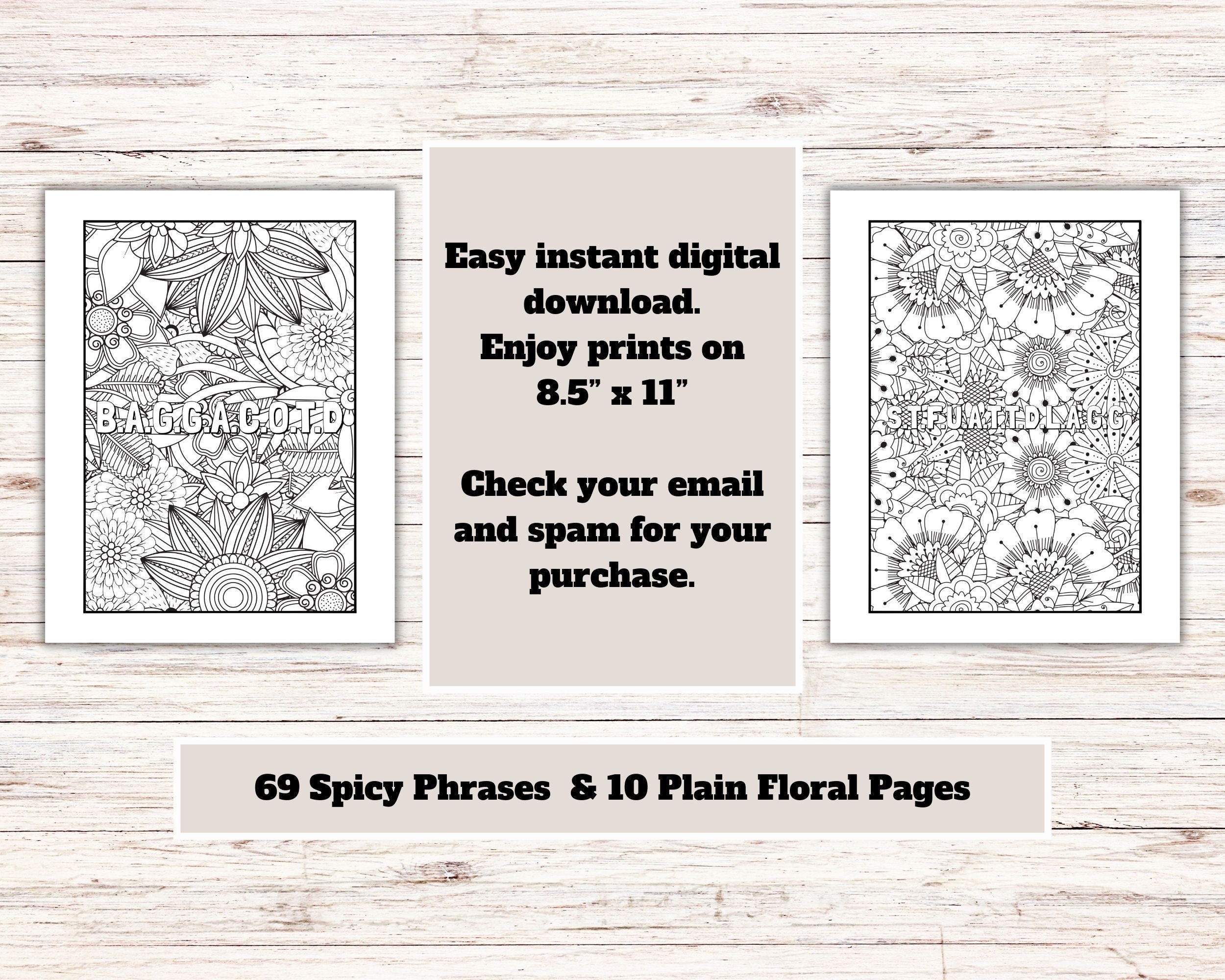 79 Smutty Coloring Sheets, Calming Coloring, Spicy Book Club, Coloring ...