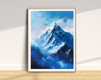 K2 Poster Wall Art - Etsy