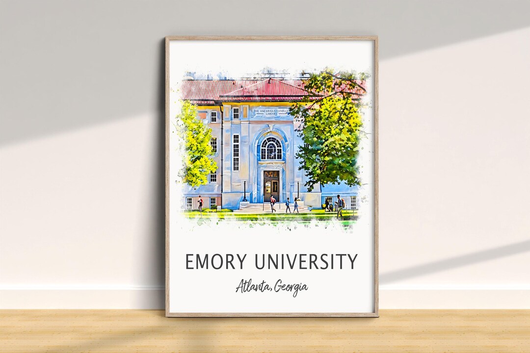 Emory University Print, Emory University Poster, Graduation Wall Art ...