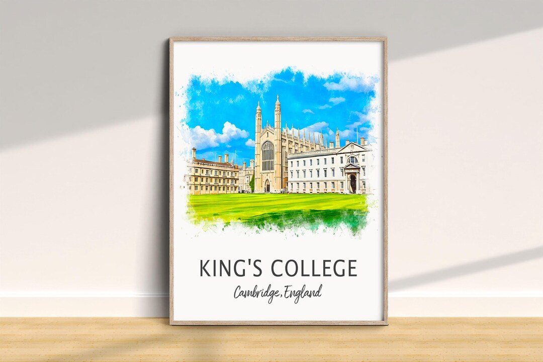 King's College Cambridge Print, University Poster, Graduation Wall Art ...