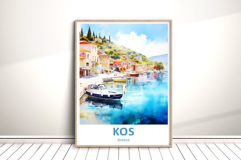Kos Digital Download, Greek Islands Travel Poster, Greece Printable ...