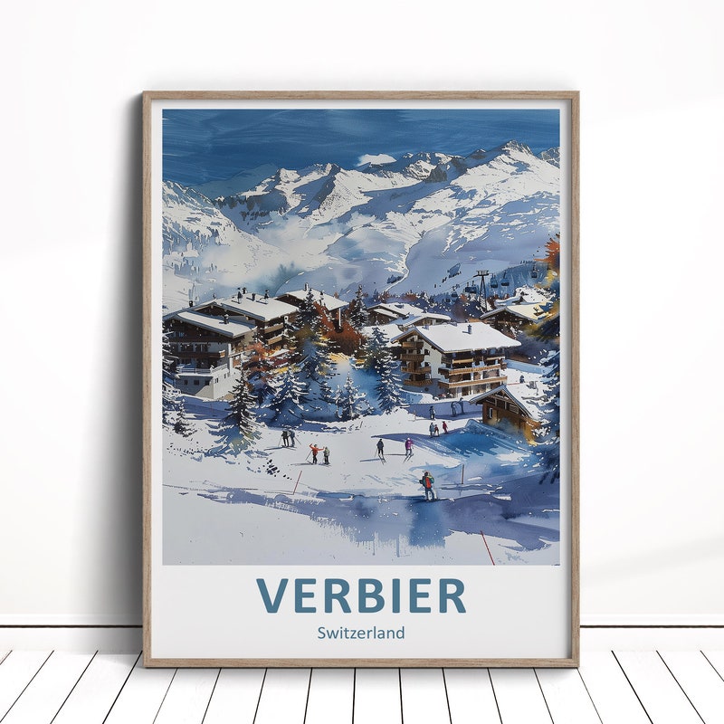 Verbier Poster - Etsy