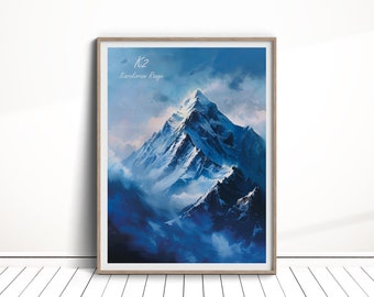K2 Poster Wall Art - Etsy