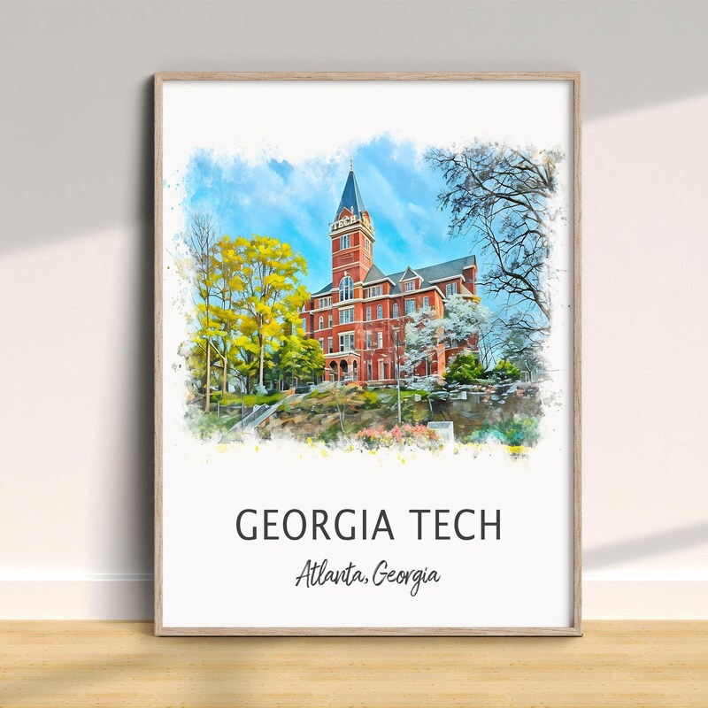 Georgia Tech Art - Etsy