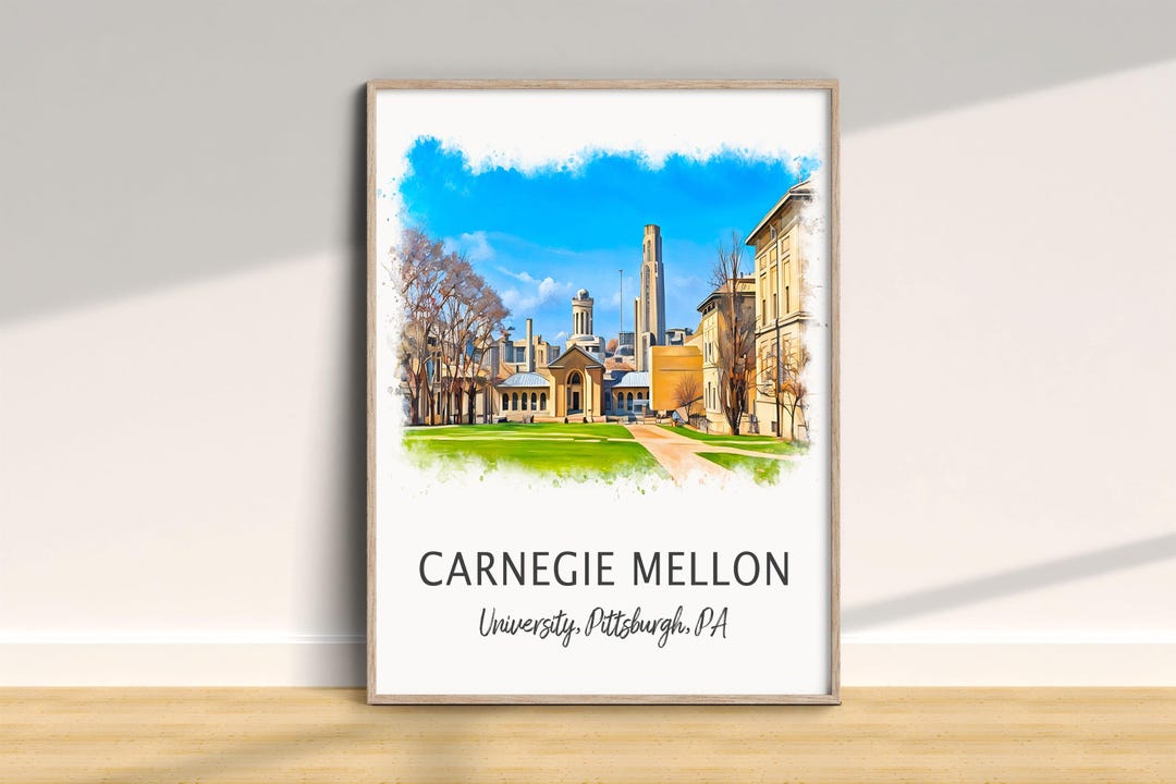 Carnegie Mellon Print, University of Pittsburgh Traditional Poster ...