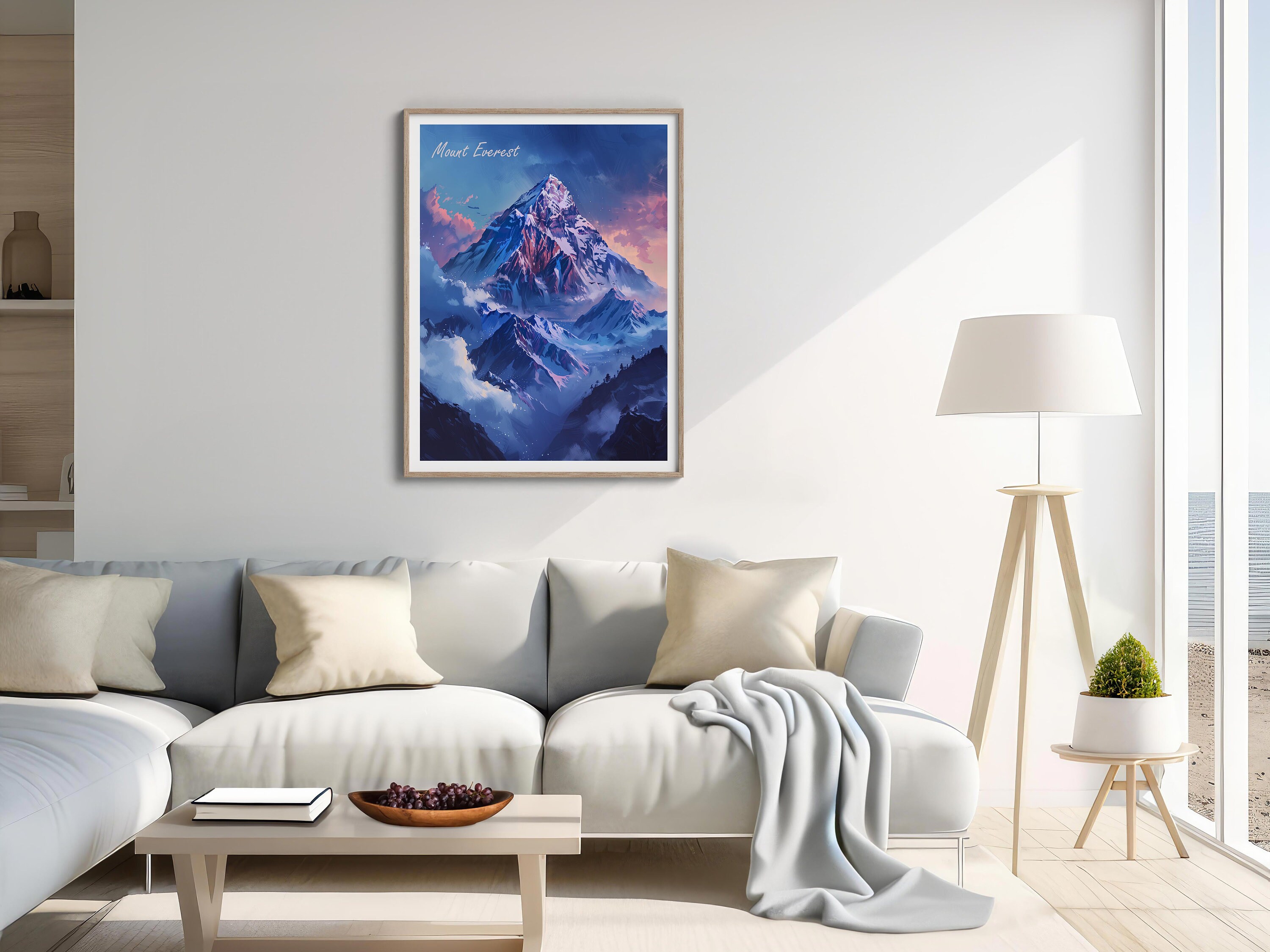 Mount Everest Digital Download, Everest Travel Poster, Everest Travel ...