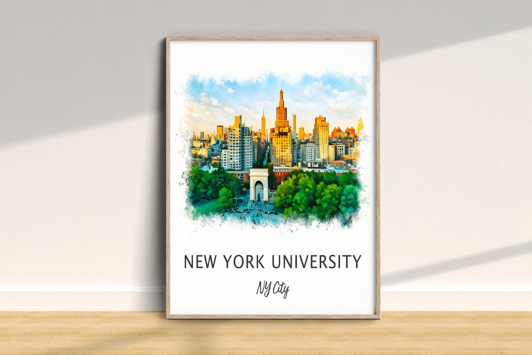 New York University Print, NYU Traditional Poster, Graduation Wall Art ...