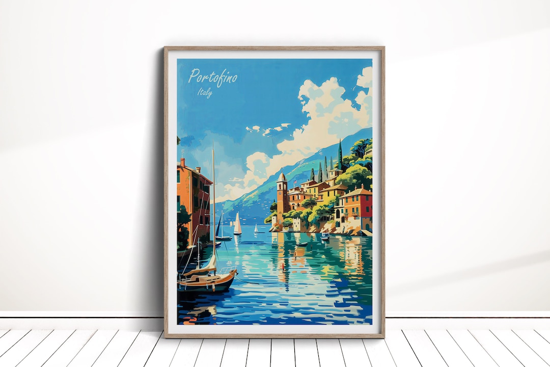 Portofino Digital Download, Portofino Travel Poster, Italy Poster ...