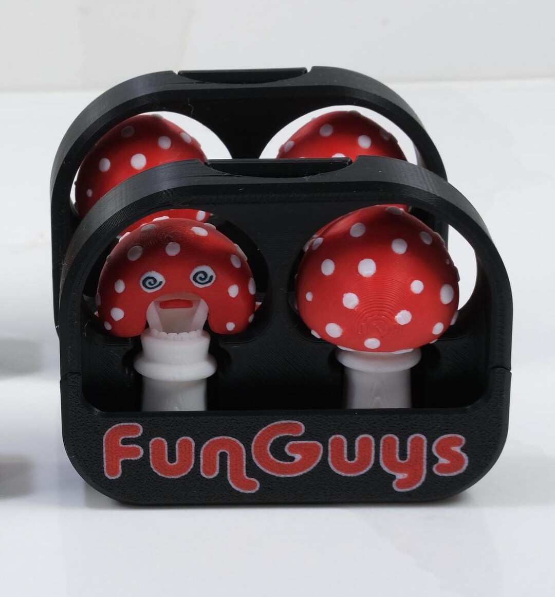 Flexible Articulated Fun Guys – 3D Printed Mushrooms, Poseable Fidget ...