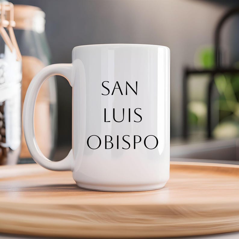 San Luis Obispo Mug: California Souvenir Coffee Cup, SLO Decor - Etsy
