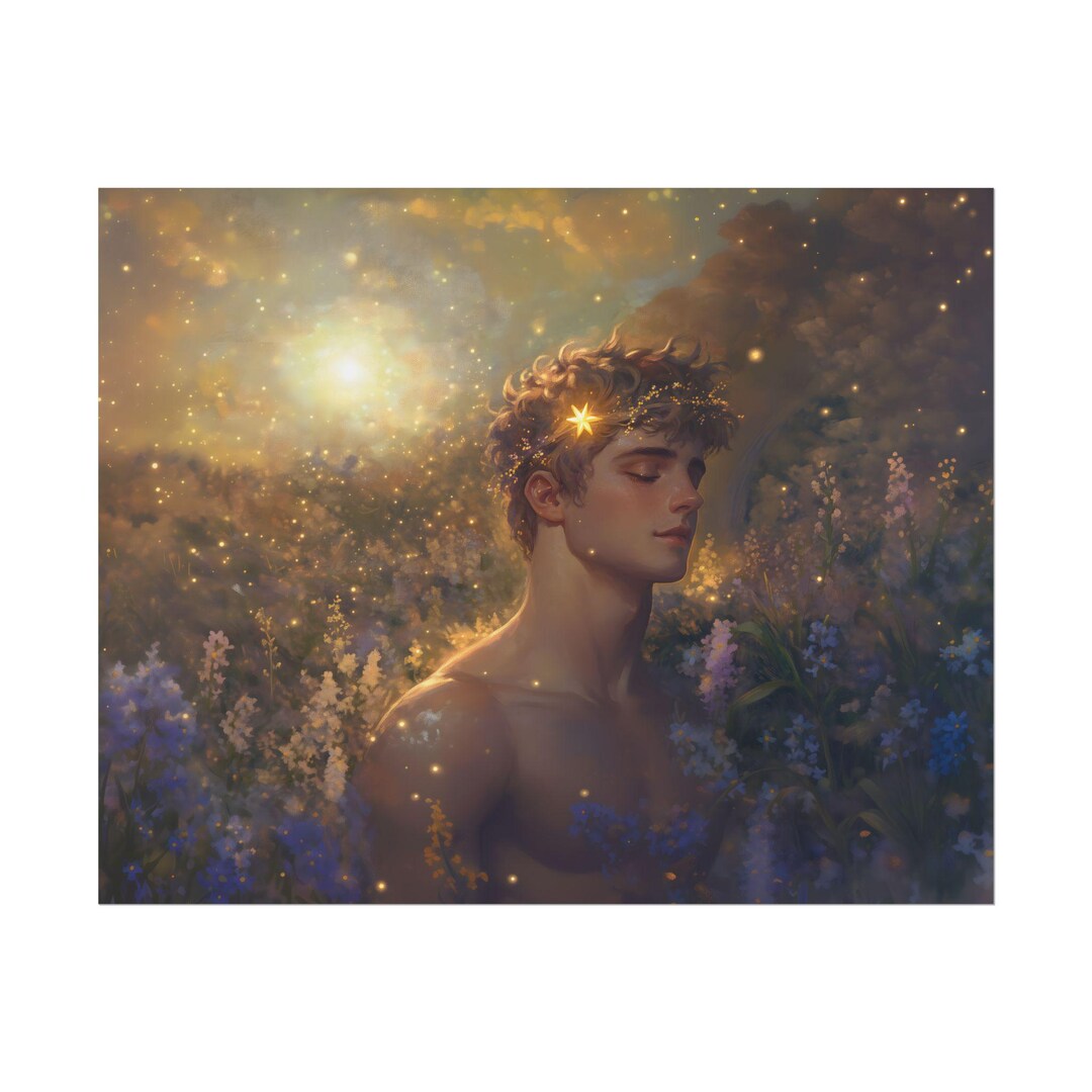 Greek Mythical Lovers Apollo and Hyacinthus Print Greek God Decor LGBTQ ...