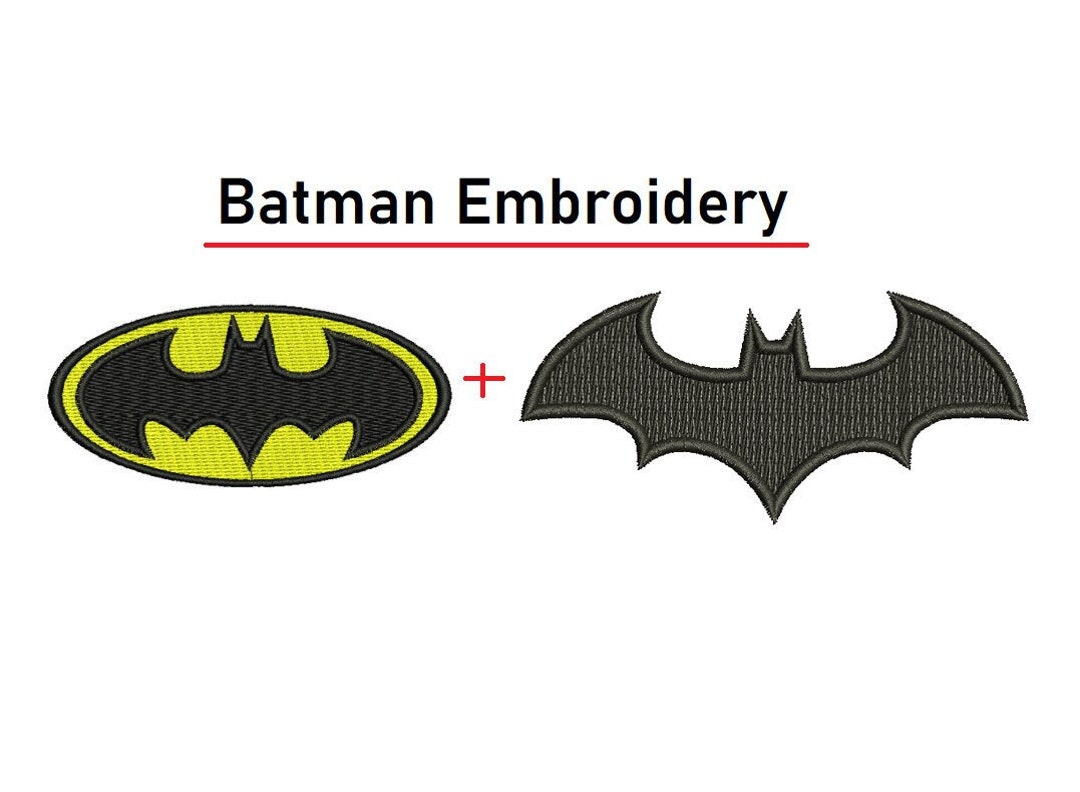 Embroidery Pack Batman Emblem - Etsy