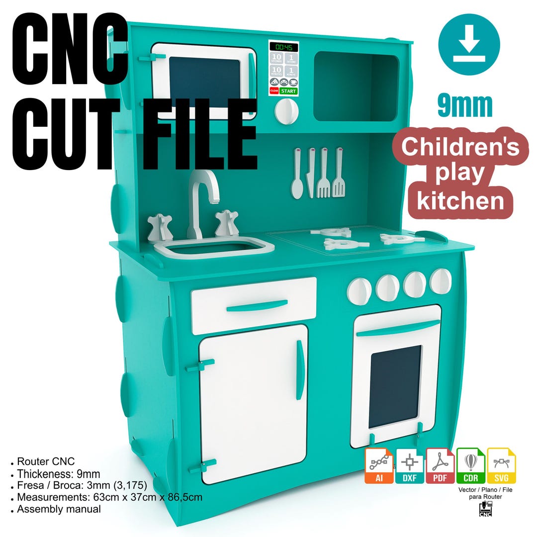 Children's Kitchen Creative Projects for Children Laser Cutting and CNC ...