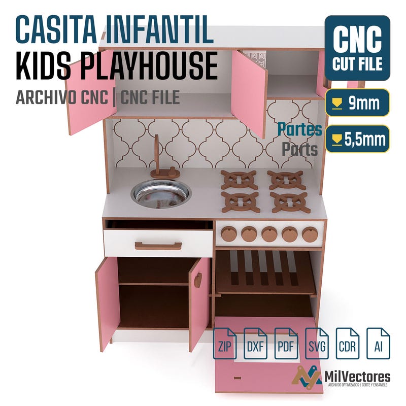 Childs Kitchen Cnc - Etsy