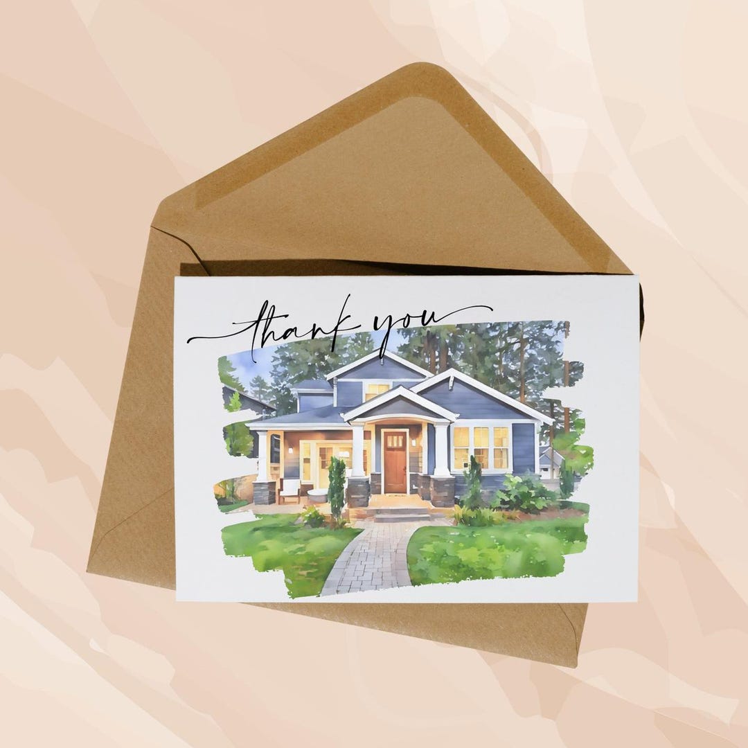 Custom Thank You Card ~ Realtor Thank You Card for Clients - Etsy