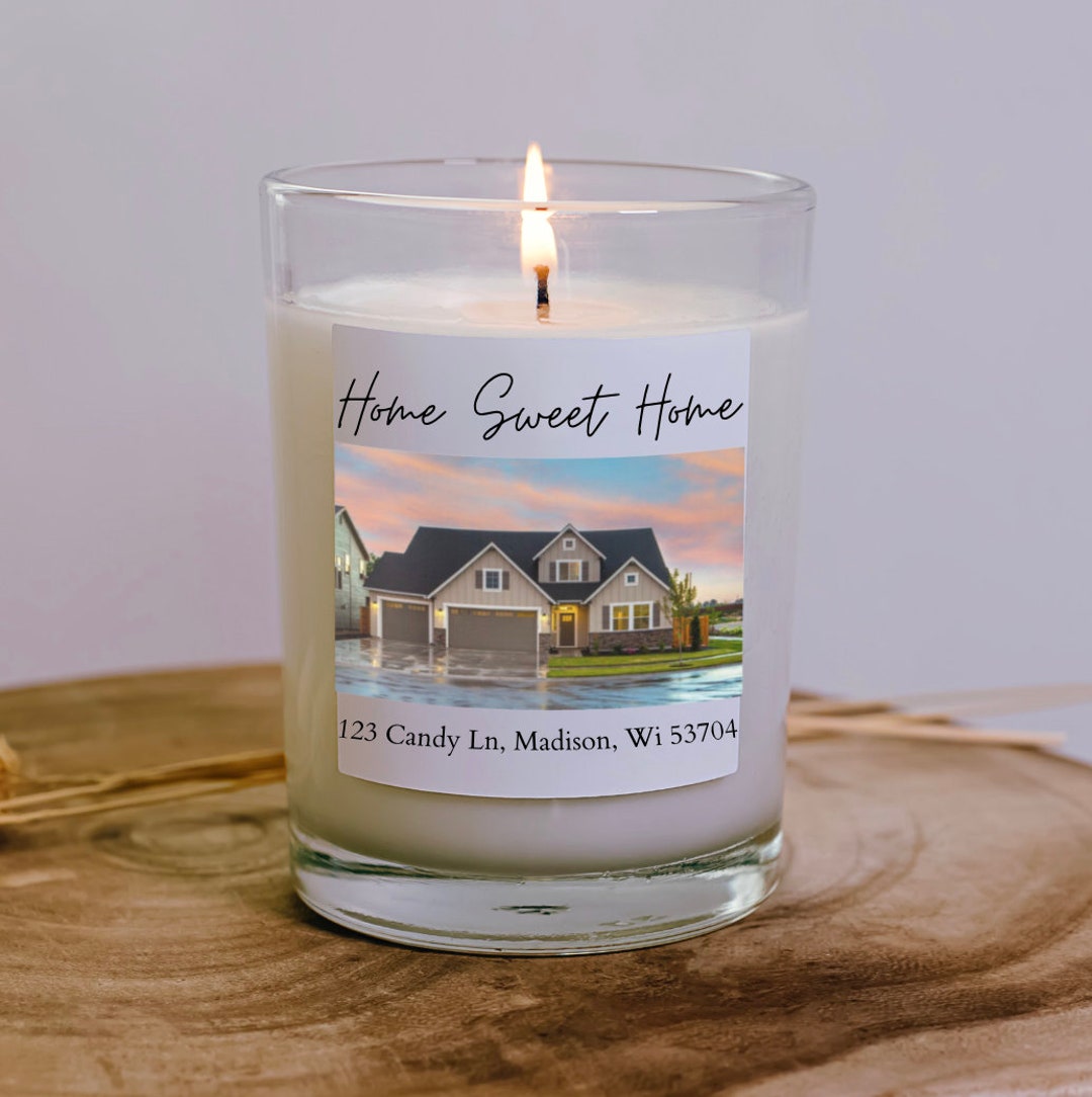 House Warming Candle Label - Etsy