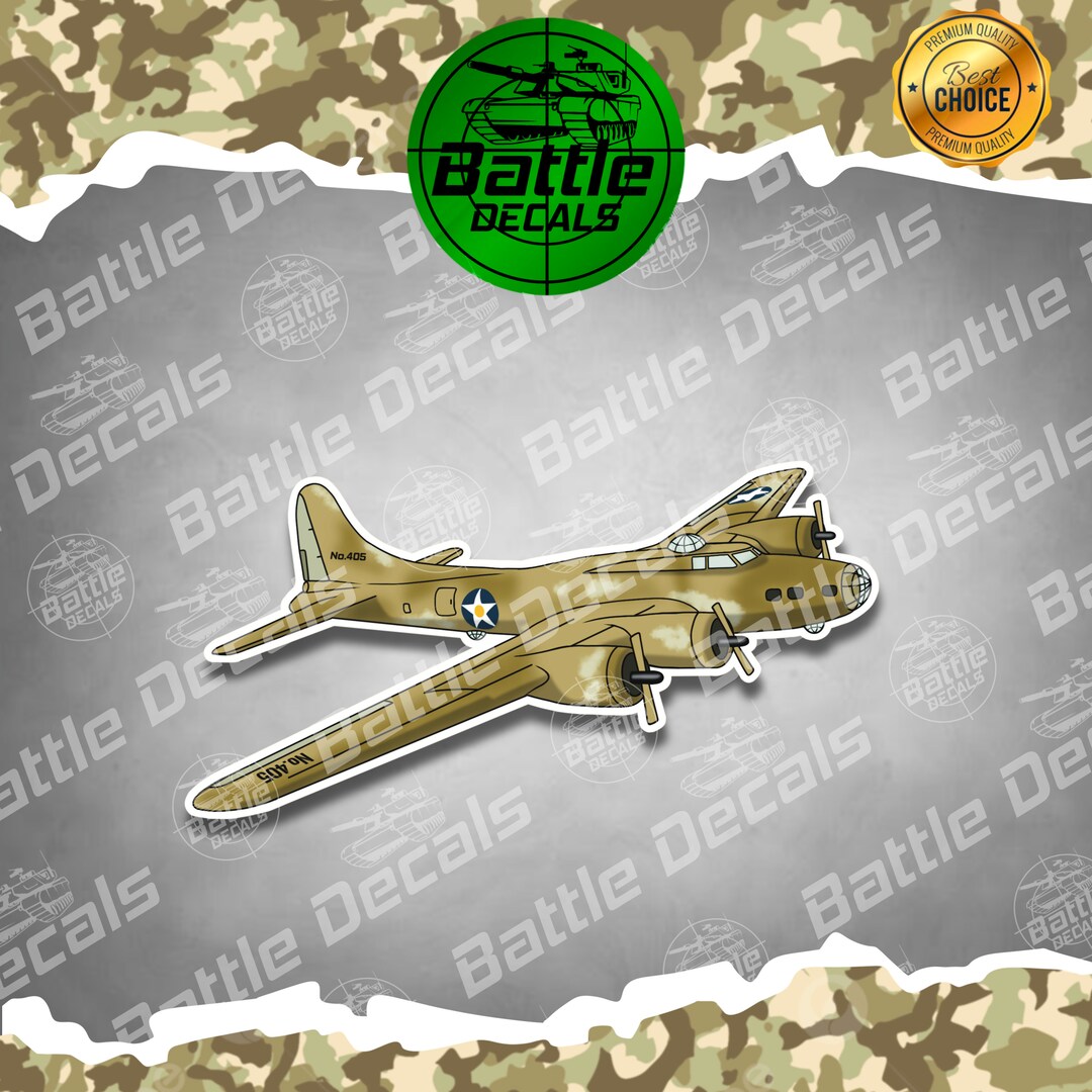 American Bomber Military Aircraft Vinyl Sticker - Etsy
