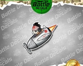 Chibi Imperial Japanese Navy Zero Fighter Jet Vinyl Sticker - Etsy