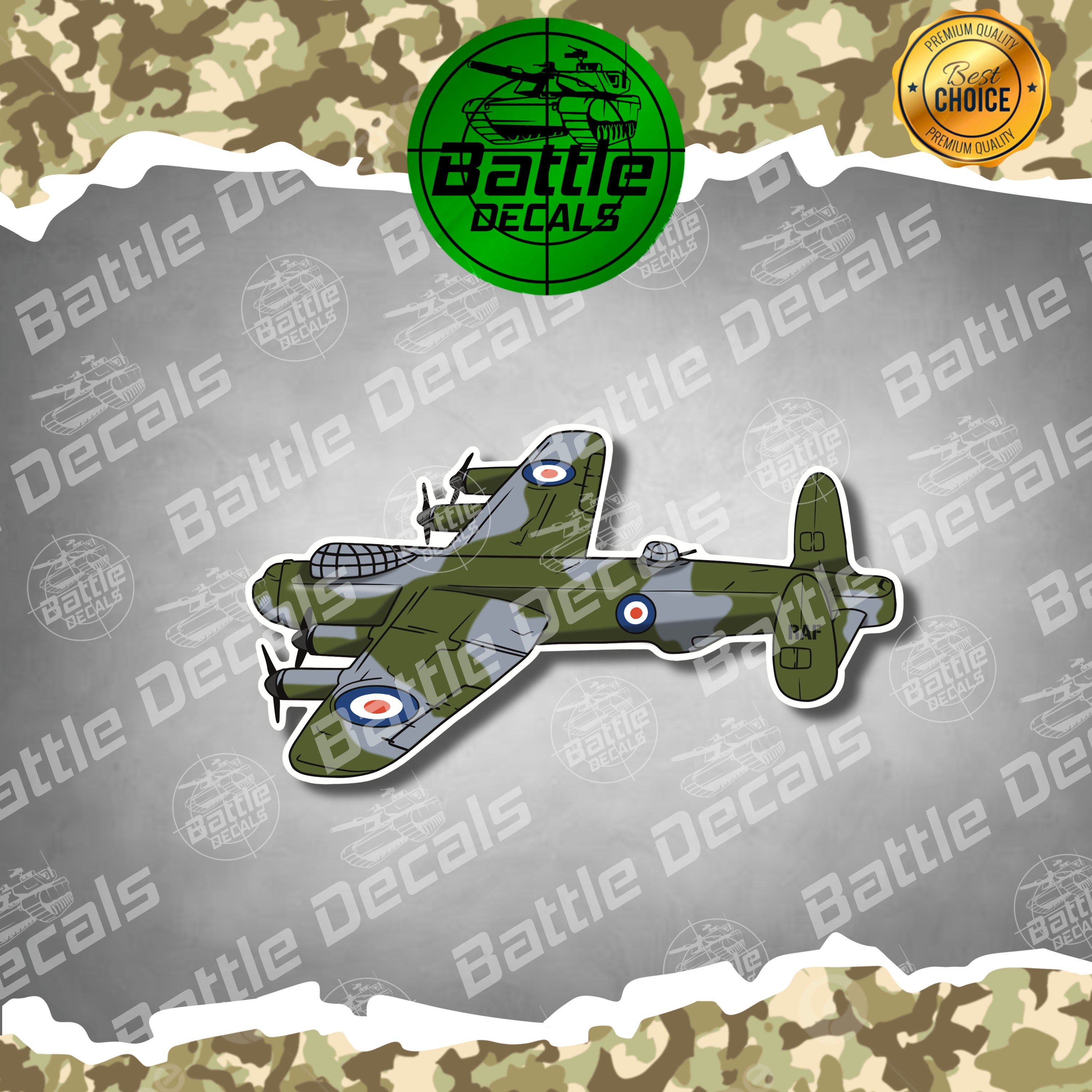 British Avro Lancaster Military Aircraft Vinyl Sticker - Etsy