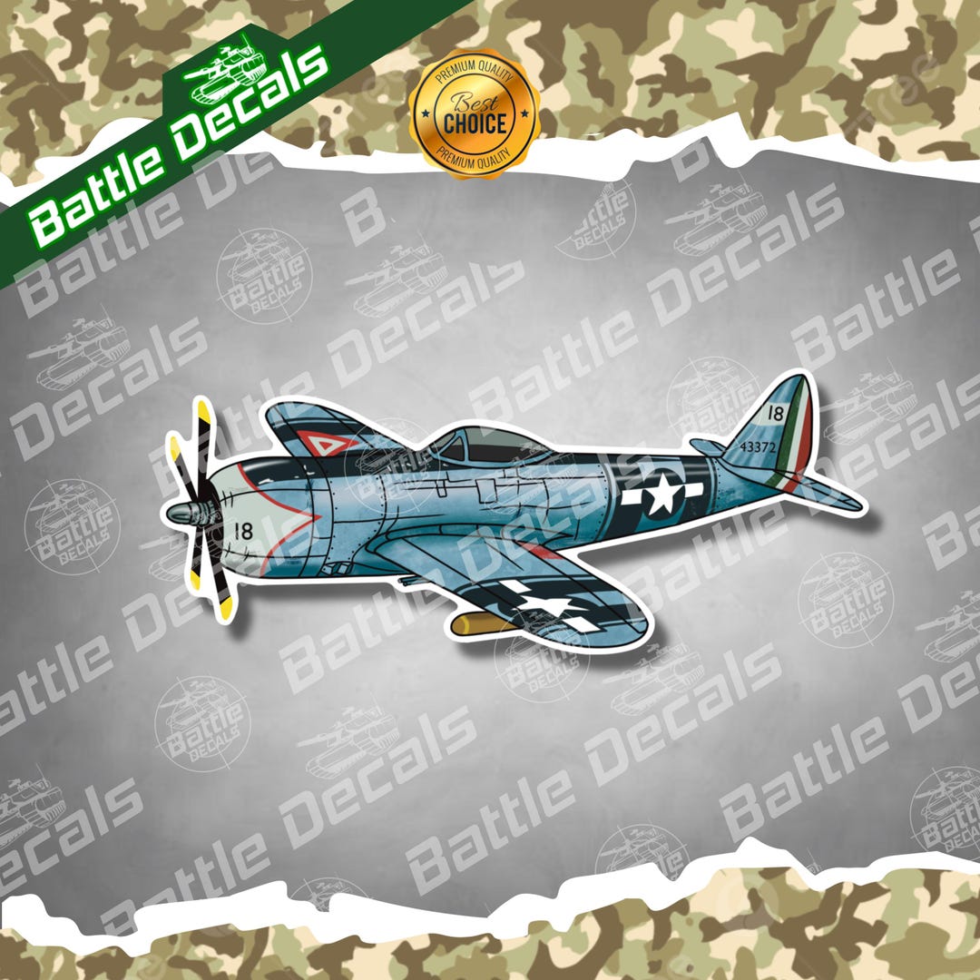 Aztec Eagles Squadron 201 Vinyl Sticker | P47D Thunderbolt Warbird ...
