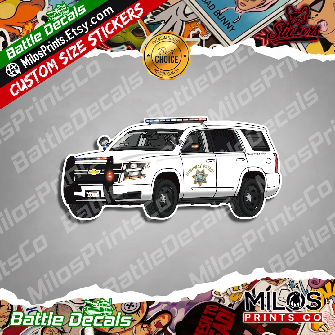 CHP Highway Patrol Tahoe Police Unit Vinyl Sticker - Etsy