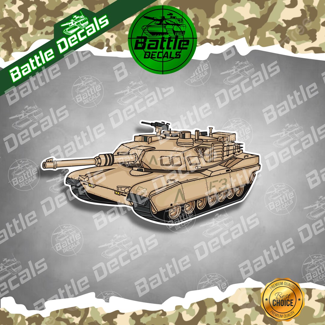 US M1 Abrams Heavy Tank Vinyl Sticker - Etsy