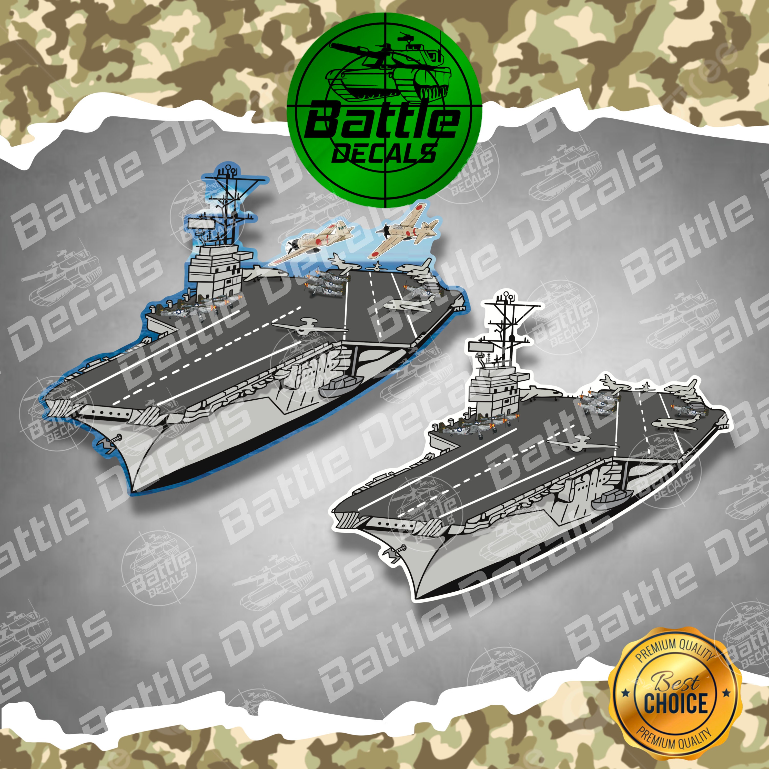 United States Aircraft Carrier Vinyl Sticker | USS Battleship - Etsy