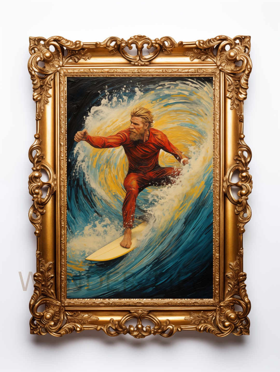Surfer Art Print, Boho Surf, Printable Wall Art, Surfers Poster, Beach ...