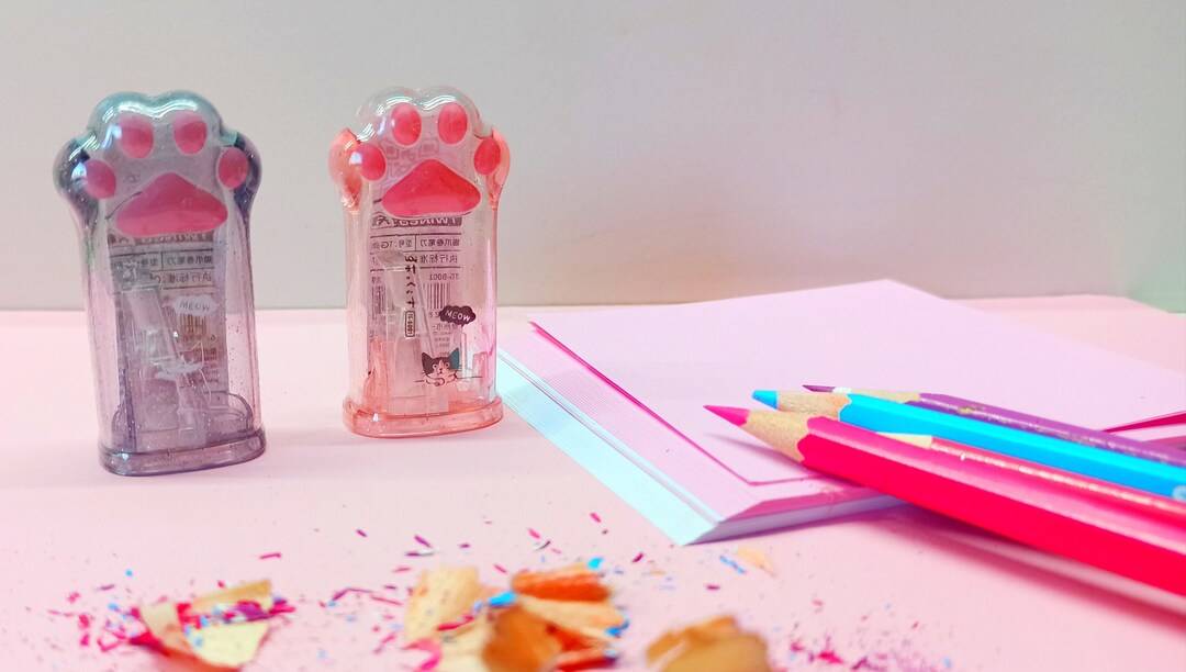 Cat Paw Pencil Sharpener Kawaii Stationery Back to School School ...