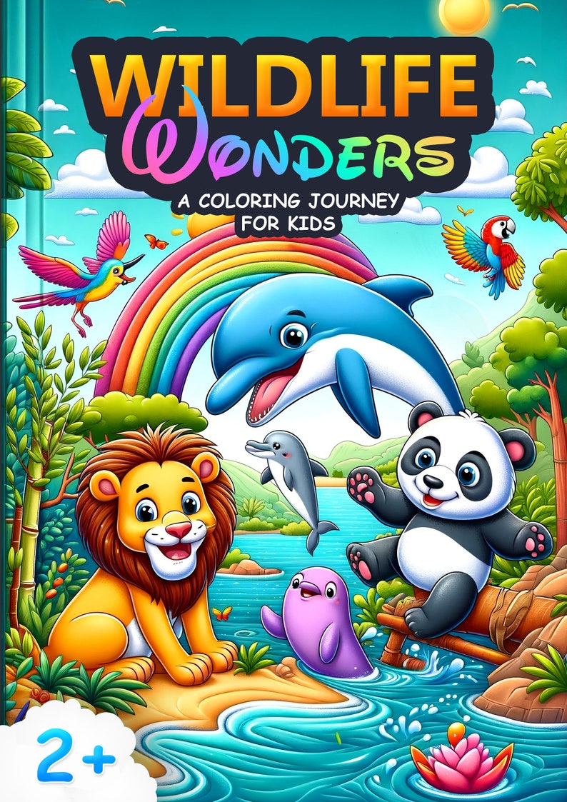 50 Animal Coloring Pages Dive Into wildlife Wonders, Discover the ...