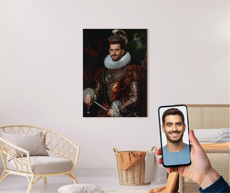 Custom Royal Portrait From a Photo, Renaissance-style Portrait ...