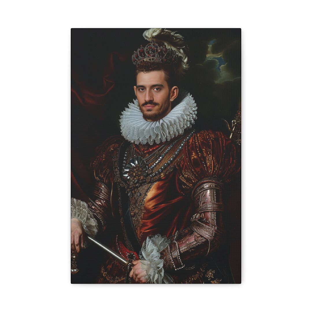 Custom Royal Portrait From a Photo, Renaissance-style Portrait ...