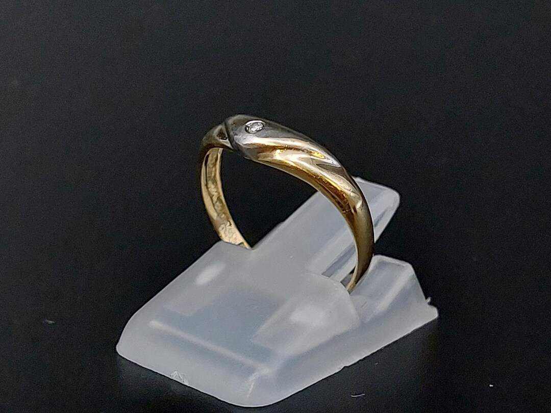 Fine Gold Diamond Ring 750 18 Carat Women Ladies Vintage Gift for Her ...